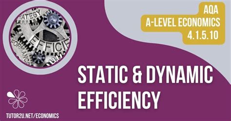 4 1 5 10 Static And Dynamic Efficiency Aqa A Level Economics Teaching Powerpoint Reference