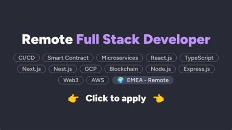 Remoteyeah On Linkedin Remote Full Stack Developer