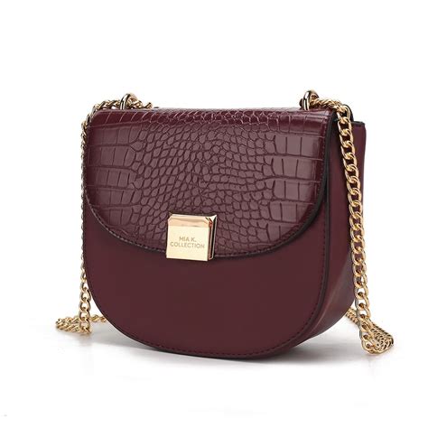 Mkf Collection Brooklyn Womens Shoulder Bag Crocodile Embossed Vegan