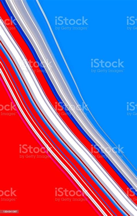 빈 배경에서 추상화 밝은 흰색 파란색 및 빨간색 흔들리는 기하학적 선입니다 아트 트리피 디지털 배경 곡선 모양 그림입니다 활기찬 배너 템플렛 수직 전단지 공간을 복사합니다