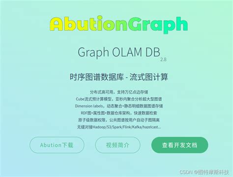 Abutiongraph开发文档 时序图谱数据库 流式图计算 Csdn博客