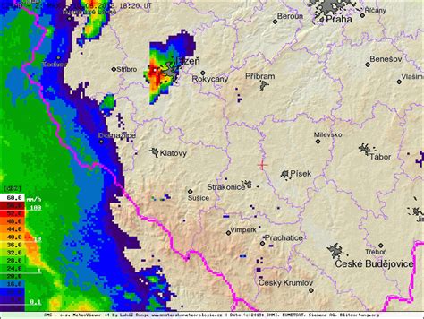 Silné bouřky v JZ Čechách Amatérská meteorologická společnost