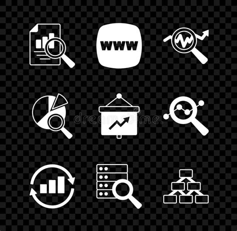 set document with graph chart website template search data analysis