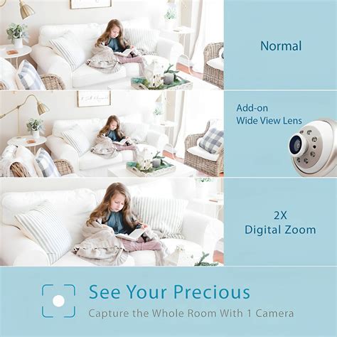 Moonybaby Split 55 Baby Monitor with 2 Pan Tilt Cameras, No WiFi moonybaby