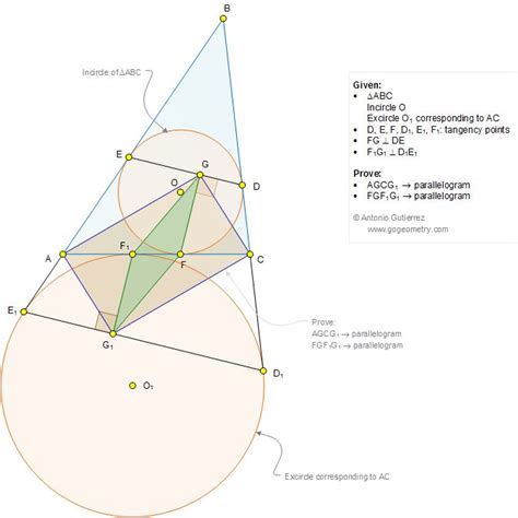 Geometry Problem 1267 Triangle Incircle Excircle Circle Tangency Points Perpendicular 90