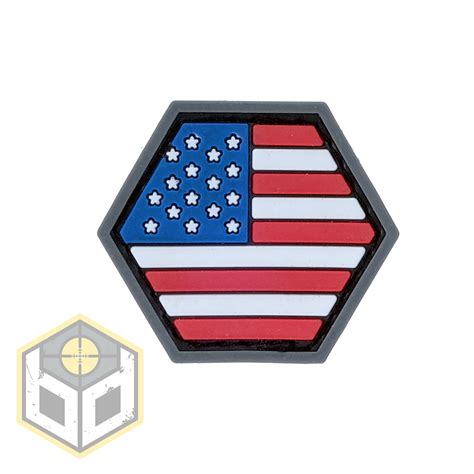 American Flag Full Colour Ballistic Hex Patch Bh00007