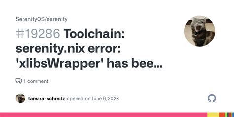Toolchain Serenitynix Error Xlibswrapper Has Been Replaced By Its Constituents · Issue