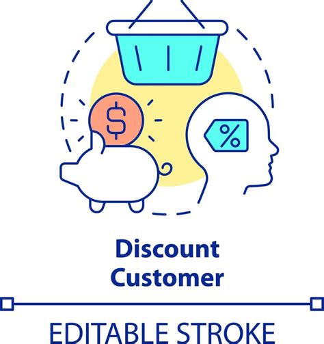 Discount Customer Concept Icon Loyalty Program Participant Type Of Business Clients Abstract