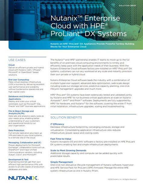 Nutanix Cloud Management Platform Carahsoft