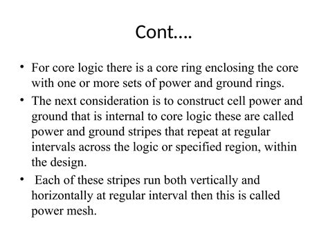 Power Distribution In The Vlsi Structure Pptx