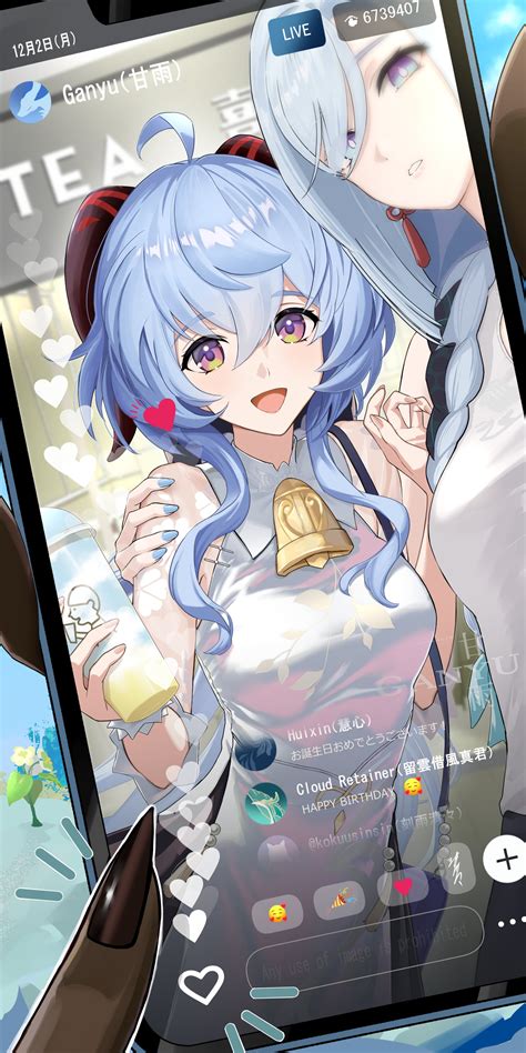 Ganyu Shenhe Xianyun Ganyu And Shenhe Genshin Impact Drawn By Kokuusinsin Danbooru