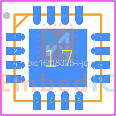 PIC16F18325 I JQ Microchip 8bit MCU EmbedIc