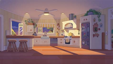 Bluey Kitchen Evening Background By Mhjkn On Deviantart