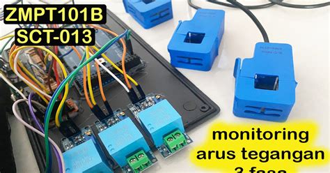 Monitoring Arus Dan Tegangan Fasa RST ARDUINO