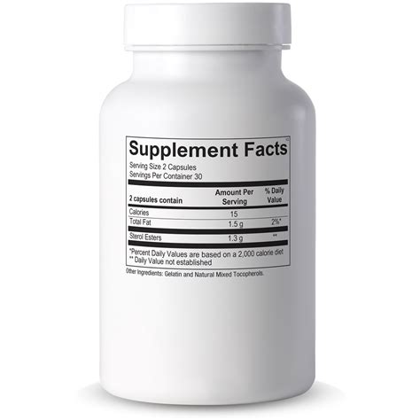 Heart Health Dietary Supplement Plant Sterols Supplements