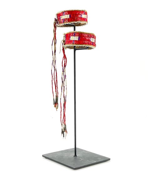 Lot Mid 19th C Northern Plain Indian Quill Arm Bands