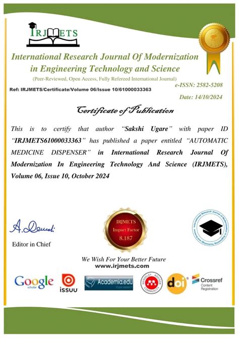 Sakshi Ugare On Linkedin Automaticmedicinedispenser