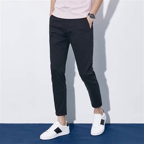 กางเกงชิโน่ ทรงกระบอกเล็ก Slim Fit London Chino Pants Ralph T กางเกงขายาวผู้ชาย Shopee Thailand