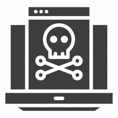 Hacking Laptop Virus Icon