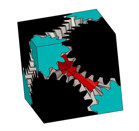 旋转齿轮立方体 Solidworks 2021 模型图纸下载 懒石网