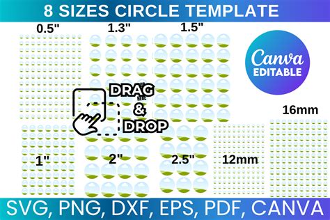 Circle Canva Template Svg Graphic By Gfx Shaown · Creative Fabrica