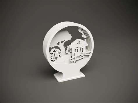 Wood Parametric Village For Cnc Machine 3d Model By Malibusan