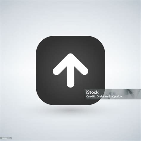 App Rounded Square Shape With White Arrow And Black Shadow And White