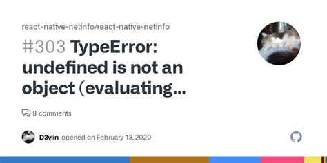 Typeerror Undefined Is Not An Object Evaluating Netinfodefaultisconnectedfetch · Issue