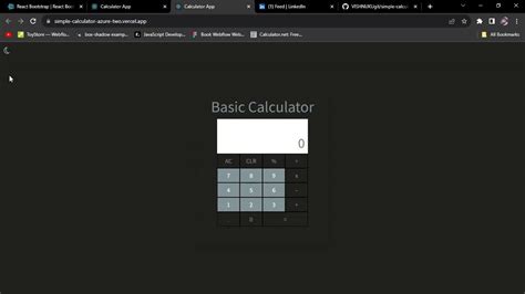 Vishnu Ku On Linkedin React Javascript Webdevelopment Calculator Reactjs Coding Webapps