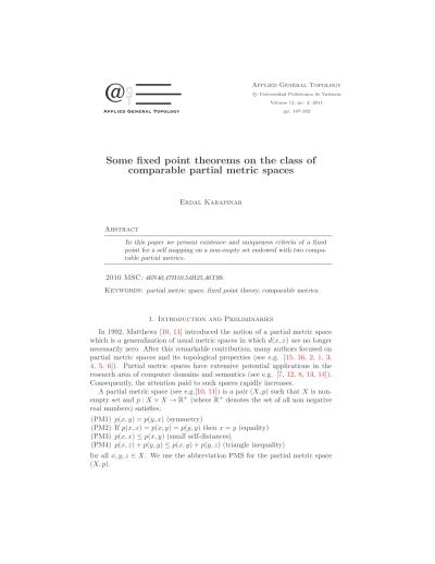 View Of Some Fixed Point Theorems On The Class Of Comparable Partial