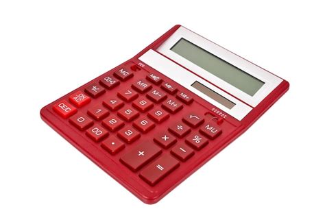 Premium Photo Red Calculator