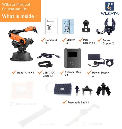 wlkata mirobot education kit desktop 6 axis robotic arm geyer