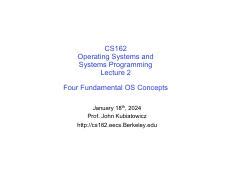 Four Fundamental OS Concepts Exploring Operating System Course Hero