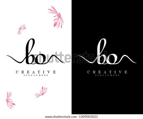 Creative Handwriting Logo Letter Boob Vector Stock Vector Royalty Free Shutterstock