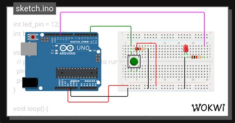 Usingbutton Wokwi Esp32 Stm32 Arduino Simulator