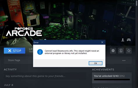 I Get This Error Launching Popgoes Arcade Any Help Rpopgoes