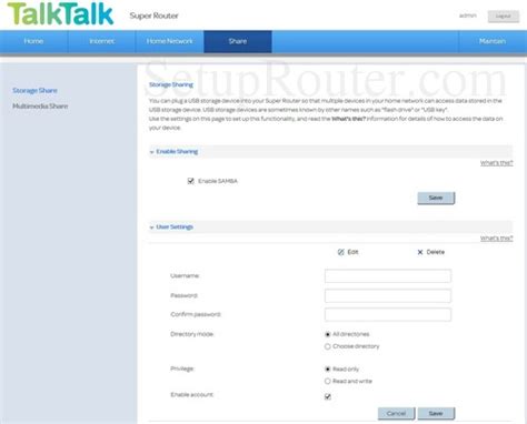 Huawei Hg635 Talktalk Screenshots