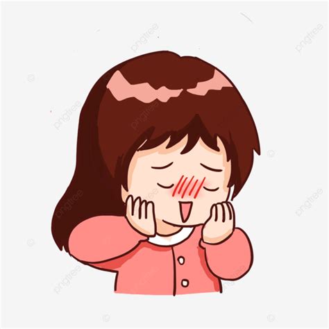 Hand Drawn Cartoon Shy Expression Pack Shy Excuse Me Emoticons Png