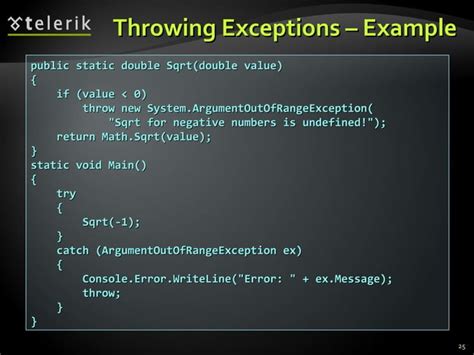 c exceptions handling