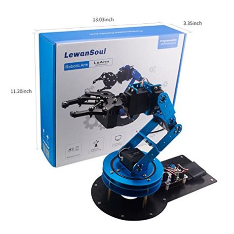 Robotic Arm Kit 6dof Programming Robot Arm With 5 Servo Handle