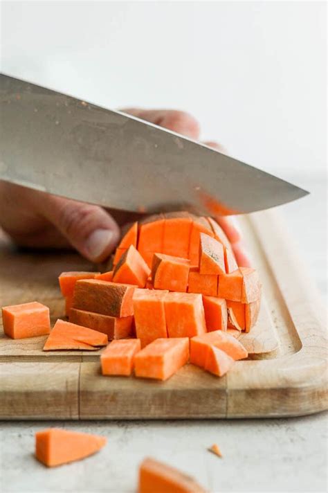 How To Cut Sweet Potatoes Cubes Sticks And More Feel Good Foodie