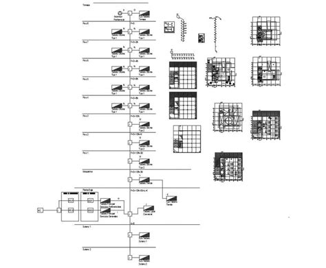 Constructive Sectional And Auto Cad Drawing Details Of Multi Story Building Dwg File