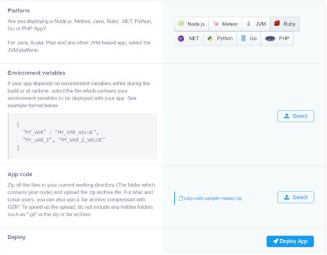 Deploy By Uploading Your Project Folder From The Dashboard
