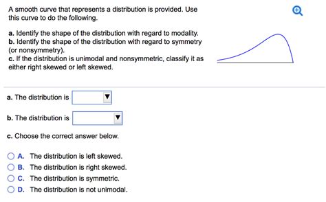 Solved A Smooth Curve That Represents A Distribution Is
