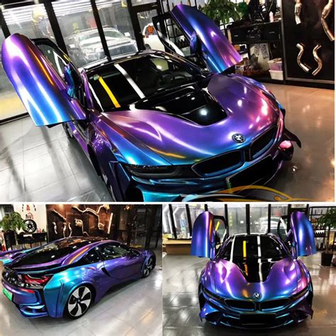 Купить 1,52*15 м глянцевая DIY автомобильная пленка для тела Хамелеон ...