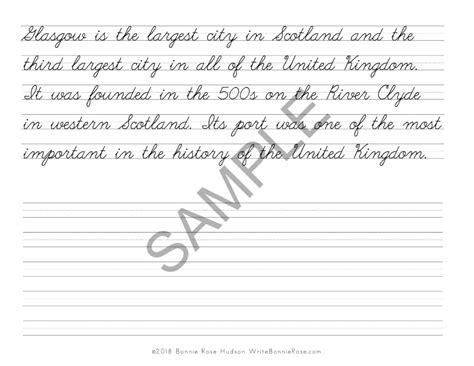 My Book About Scotland With Cursive Copywork Made By Teachers