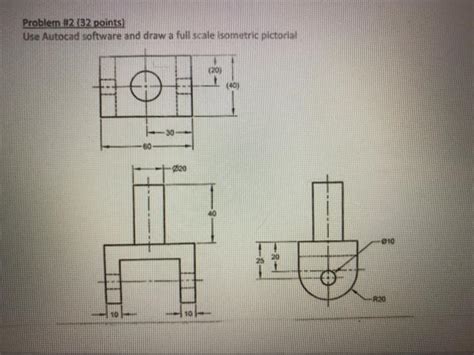 Solved Probleme Points Use Autocad Software And Draw A Full Chegg