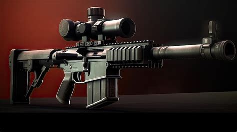Premium Ai Image A Gun With A Scope