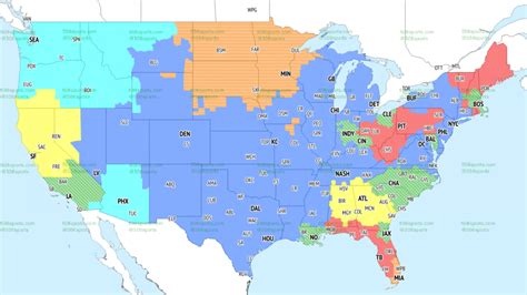 Nfl Week 6 Coverage Map Tv Schedule For Cbs Fox Regional Broadcasts Sporting News