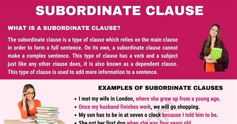 Subordinate Clause Definition And Examples • 7esl